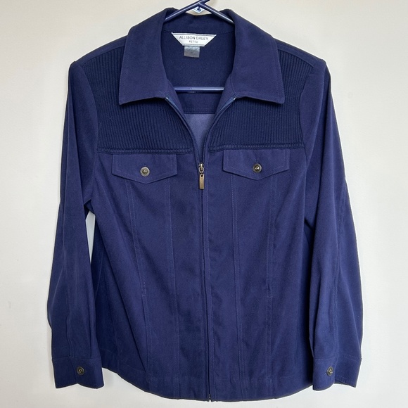 Allison Daley | Jackets & Coats | Allison Daley Versatile Navy Jacket ...